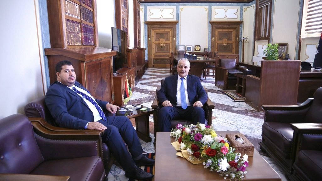 Governor of the Central Bank of Libya meets with the Chairman of ...